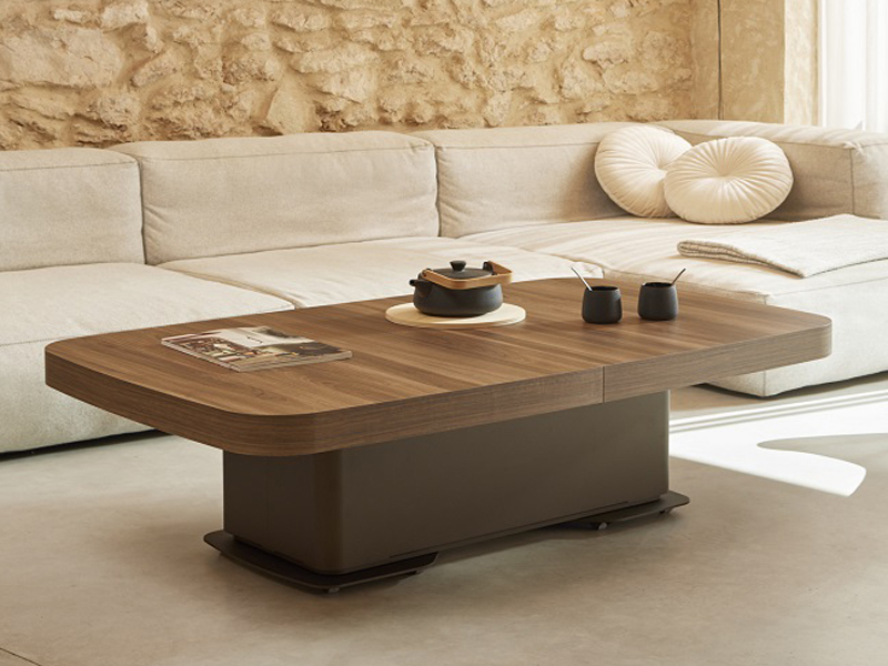 MESAS DE CENTRO : MESA ELEVABLE CON MOTOR Y RUEDAS