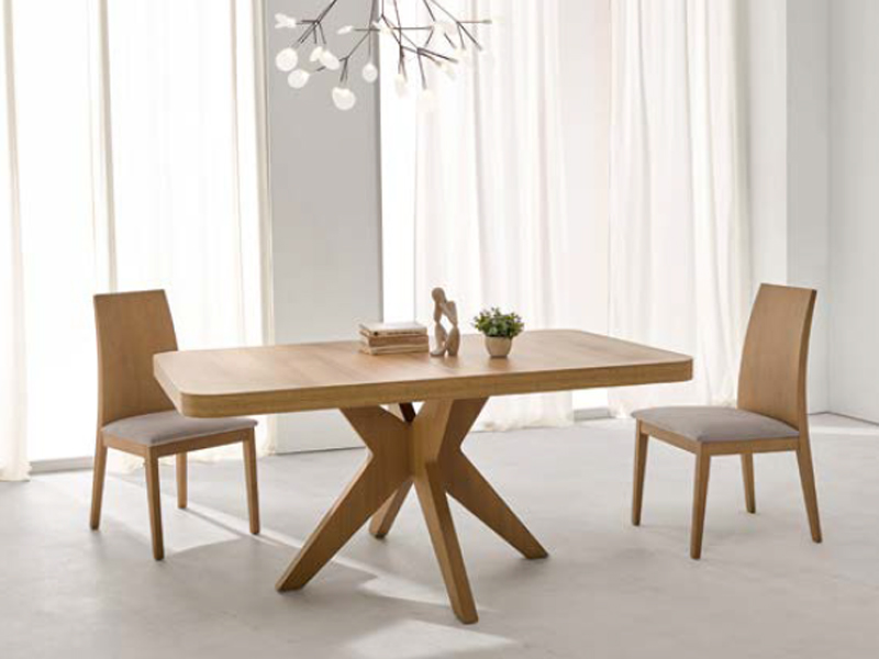 MESAS : MESA RECTANGULAR CON PATA CENTRAL